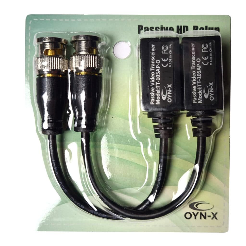 BNC HD Video Balun Passive Transceiver Cable For 4K 8MP CCTV ...
